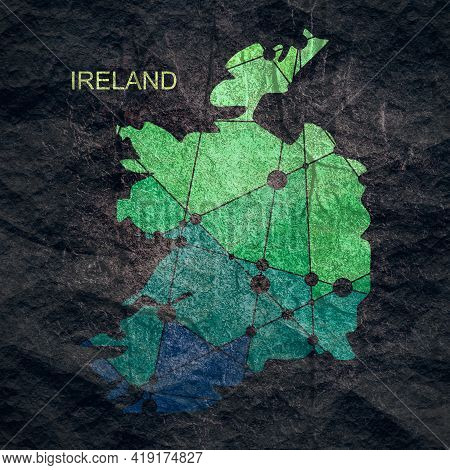 Map Ireland. Stone Image & Photo (Free Trial) | Bigstock