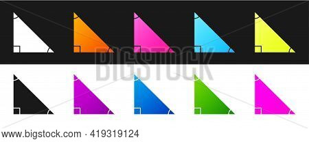 Set Triangle Math Vector & Photo (Free Trial) | Bigstock