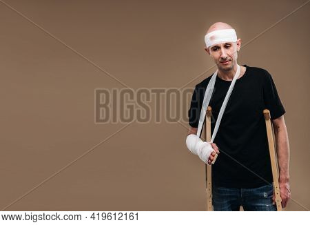 Battered Man Bandaged Image & Photo (Free Trial) | Bigstock