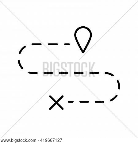 Route Map - Modern Vector & Photo (Free Trial) | Bigstock