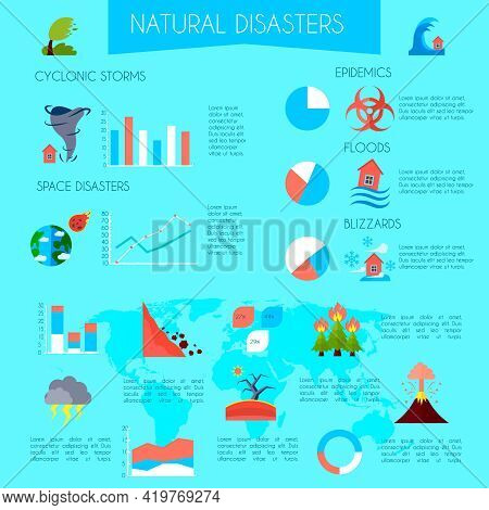 Vector y foto Flat Infographic (prueba gratis) | Bigstock