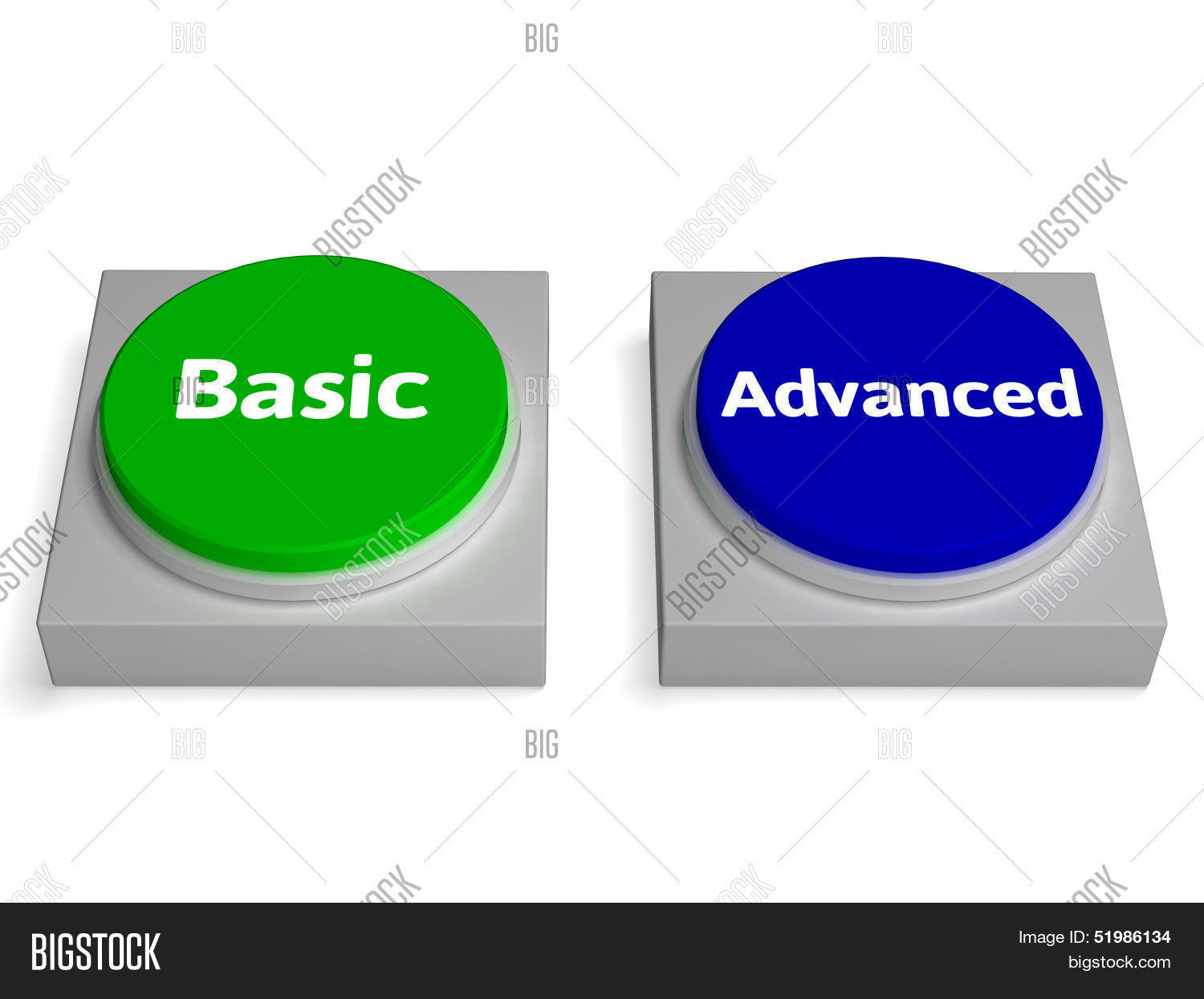 Basic Advanced Buttons Image & Photo (Free Trial) | Bigstock