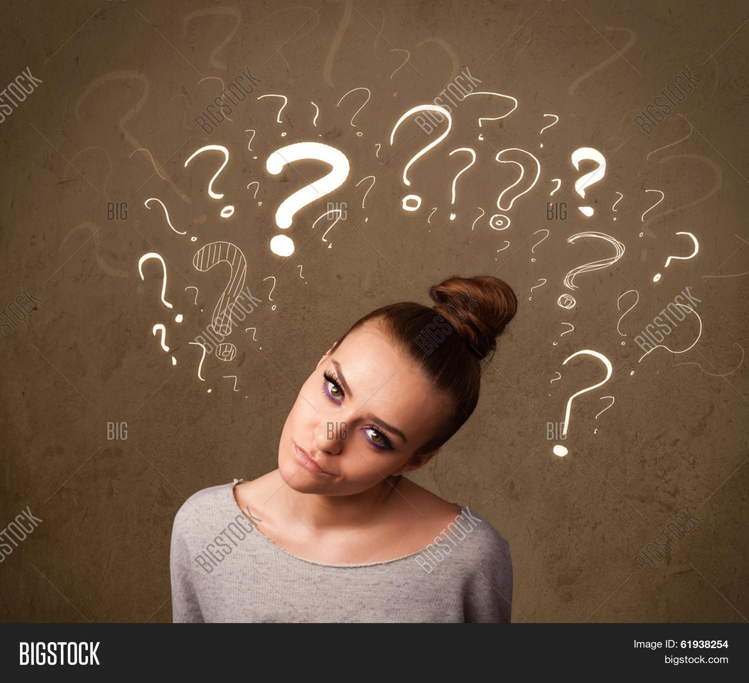 Teenage Girl Question Image & Photo (Free Trial) | Bigstock