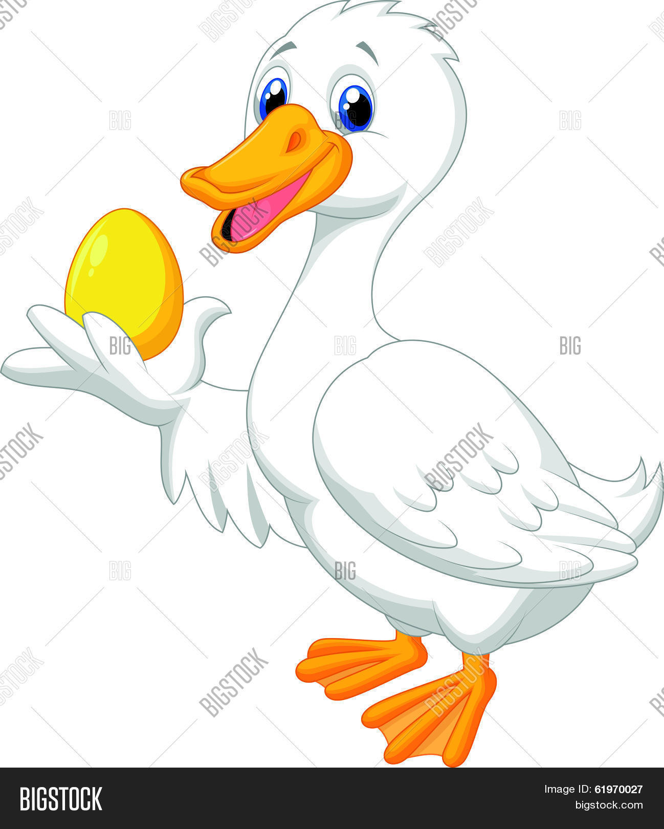 Cute Duck Cartoon Vector & Photo (Free Trial) | Bigstock