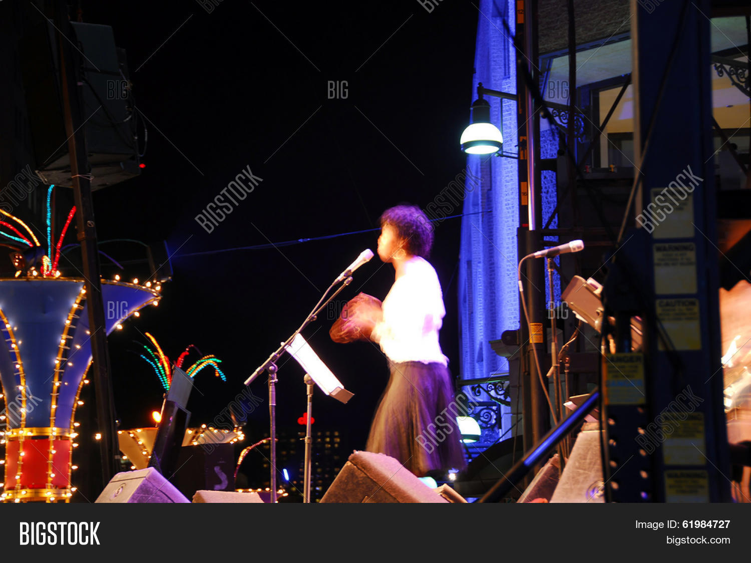 Jazz Singer On Outdoor Image & Photo (Free Trial) | Bigstock