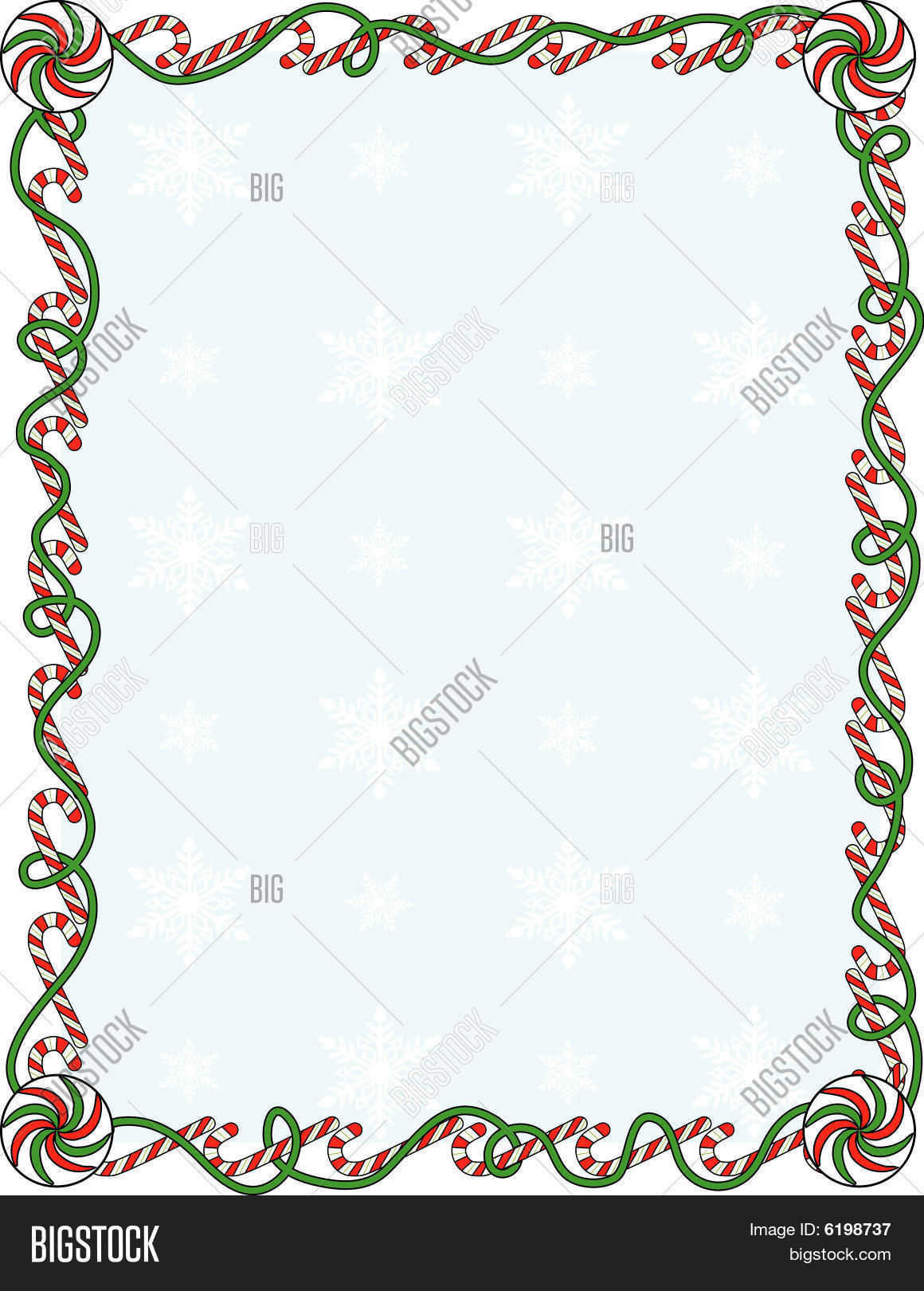 Candy Cane Border Vector & Photo (Free Trial) | Bigstock
