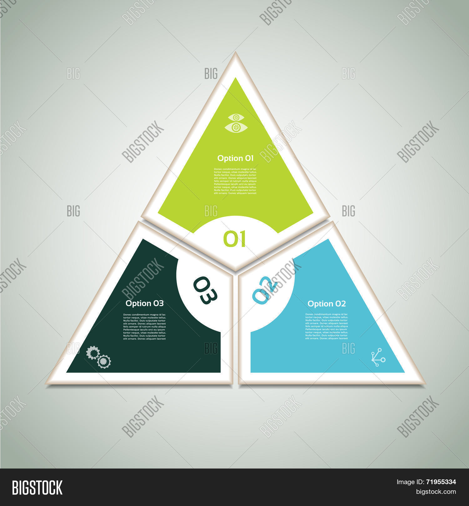 Cyclic Diagram Three Vector & Photo (Free Trial) | Bigstock