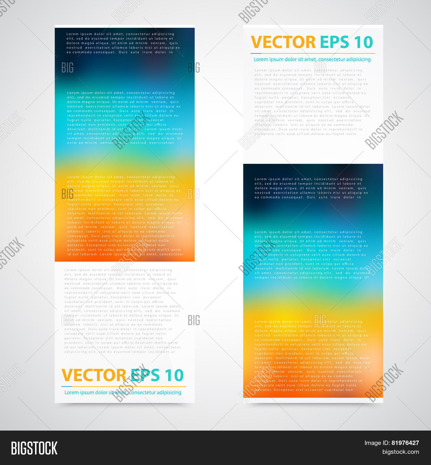 Flyer Template Header Vector & Photo (Free Trial) | Bigstock