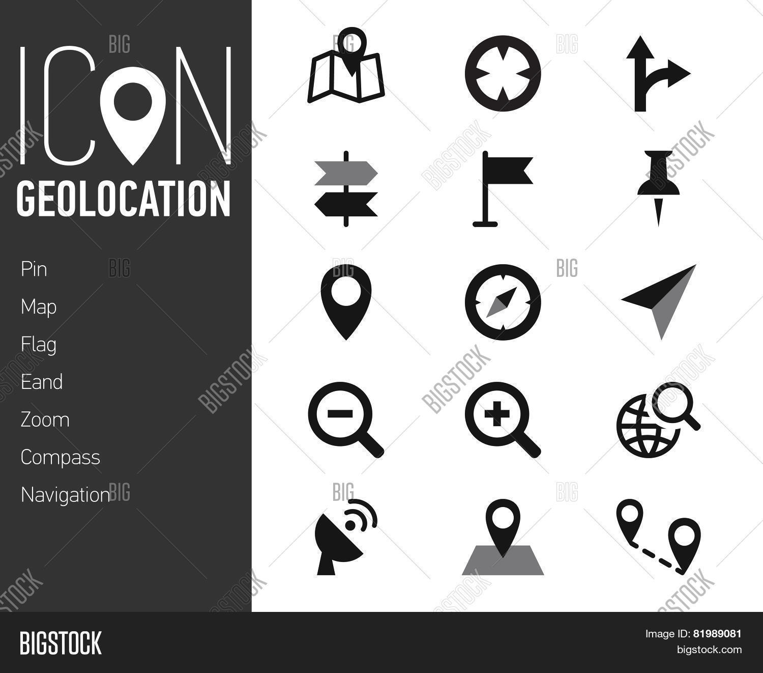 Map Location Icon Vector & Photo (Free Trial) | Bigstock