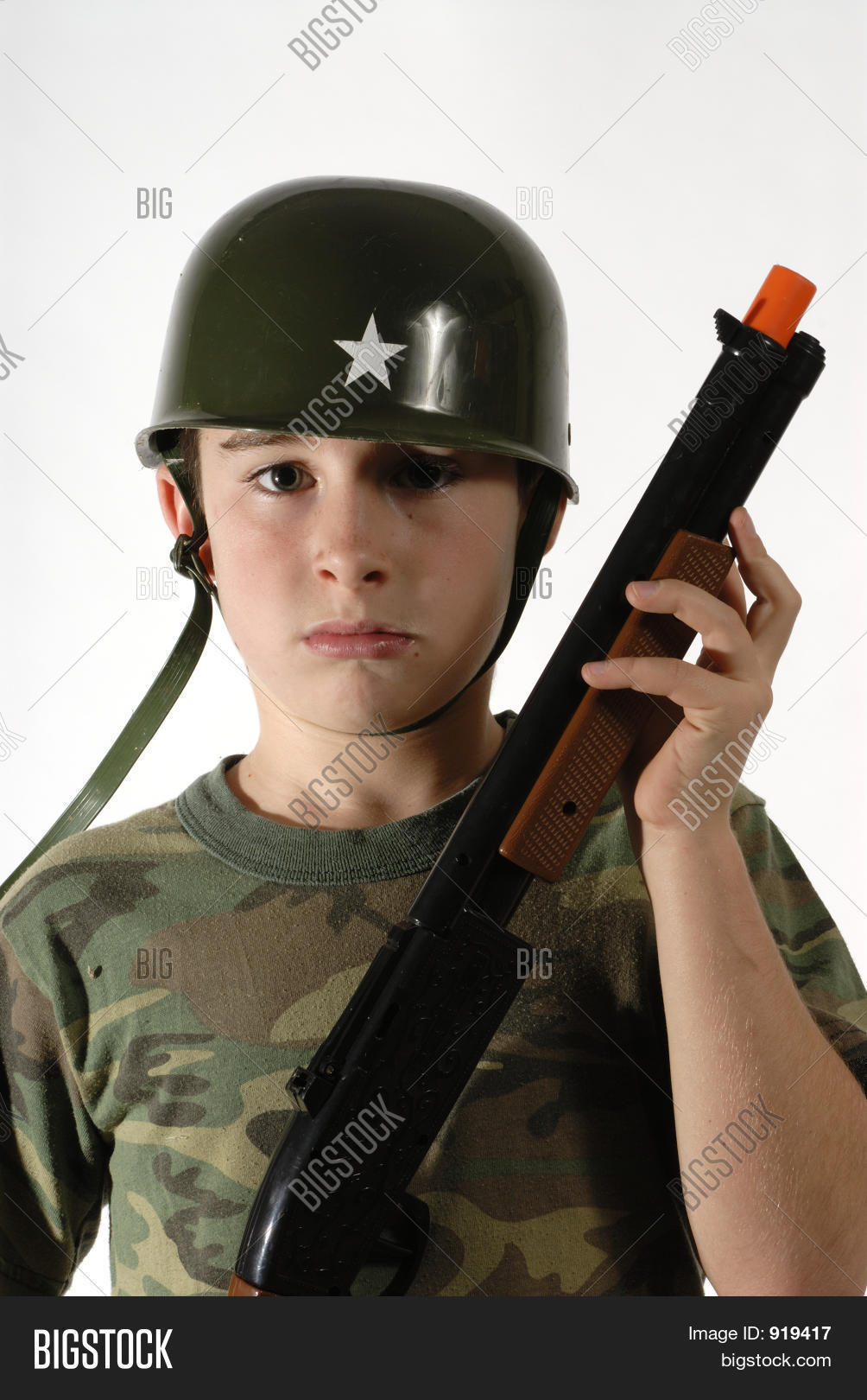 Young Boy Toy Gun Image & Photo (Free Trial) | Bigstock