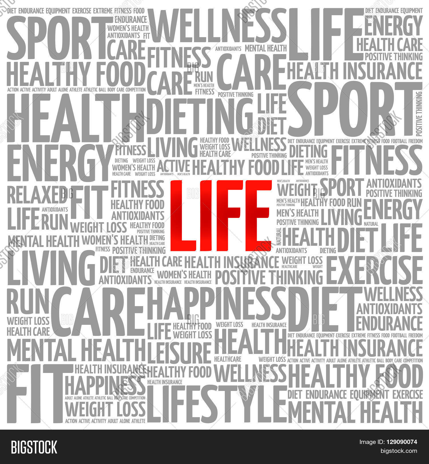 LIFE Word Cloud Image & Photo (Free Trial) | Bigstock