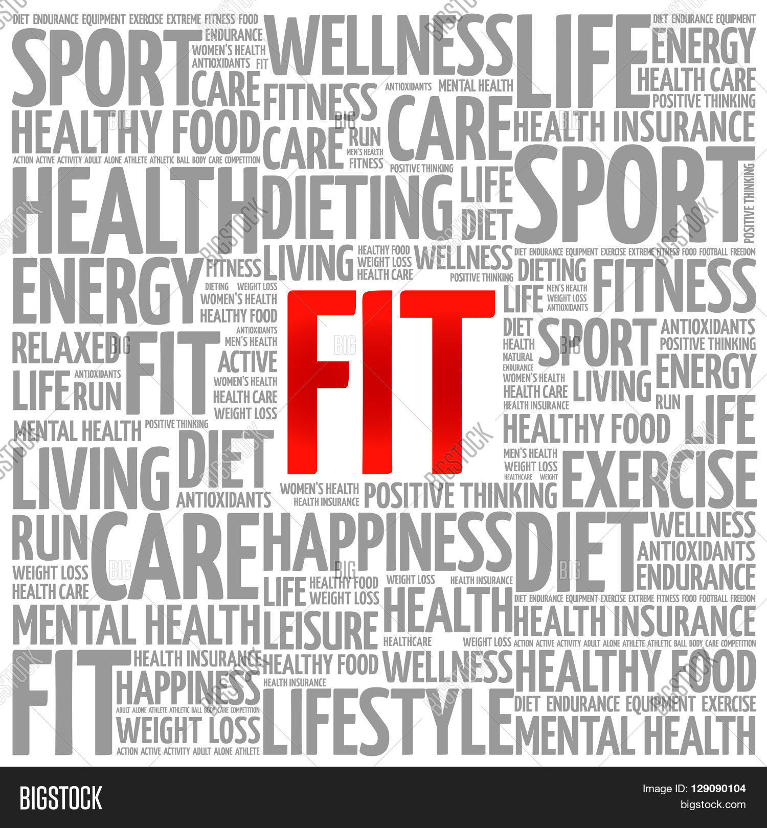 FIT Word Cloud Image & Photo (Free Trial) | Bigstock