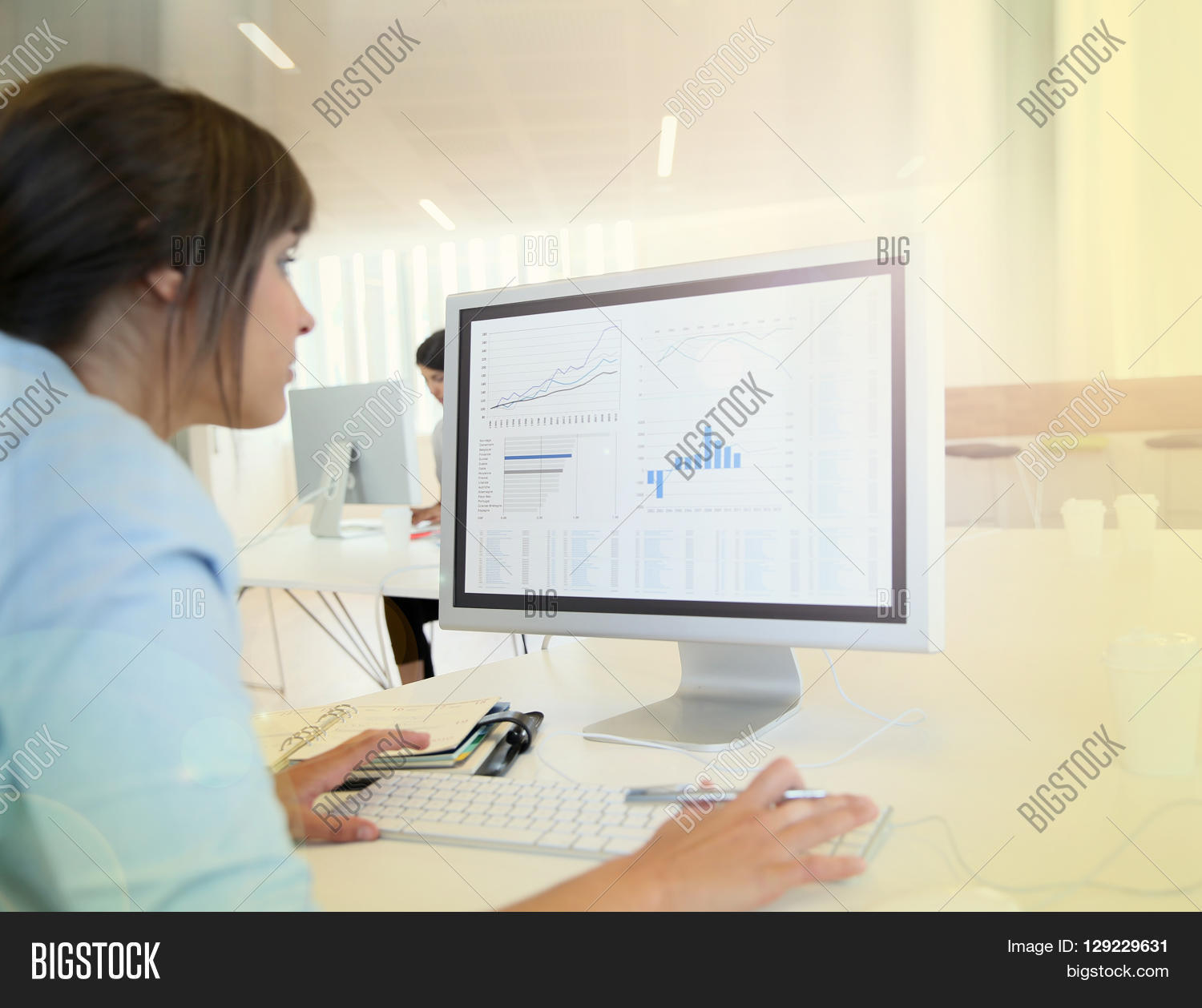 Back View Office Image & Photo (Free Trial) | Bigstock
