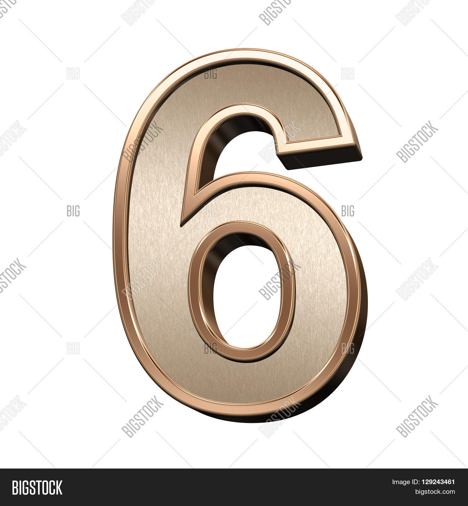 One Digit Brushed Image & Photo (Free Trial) | Bigstock