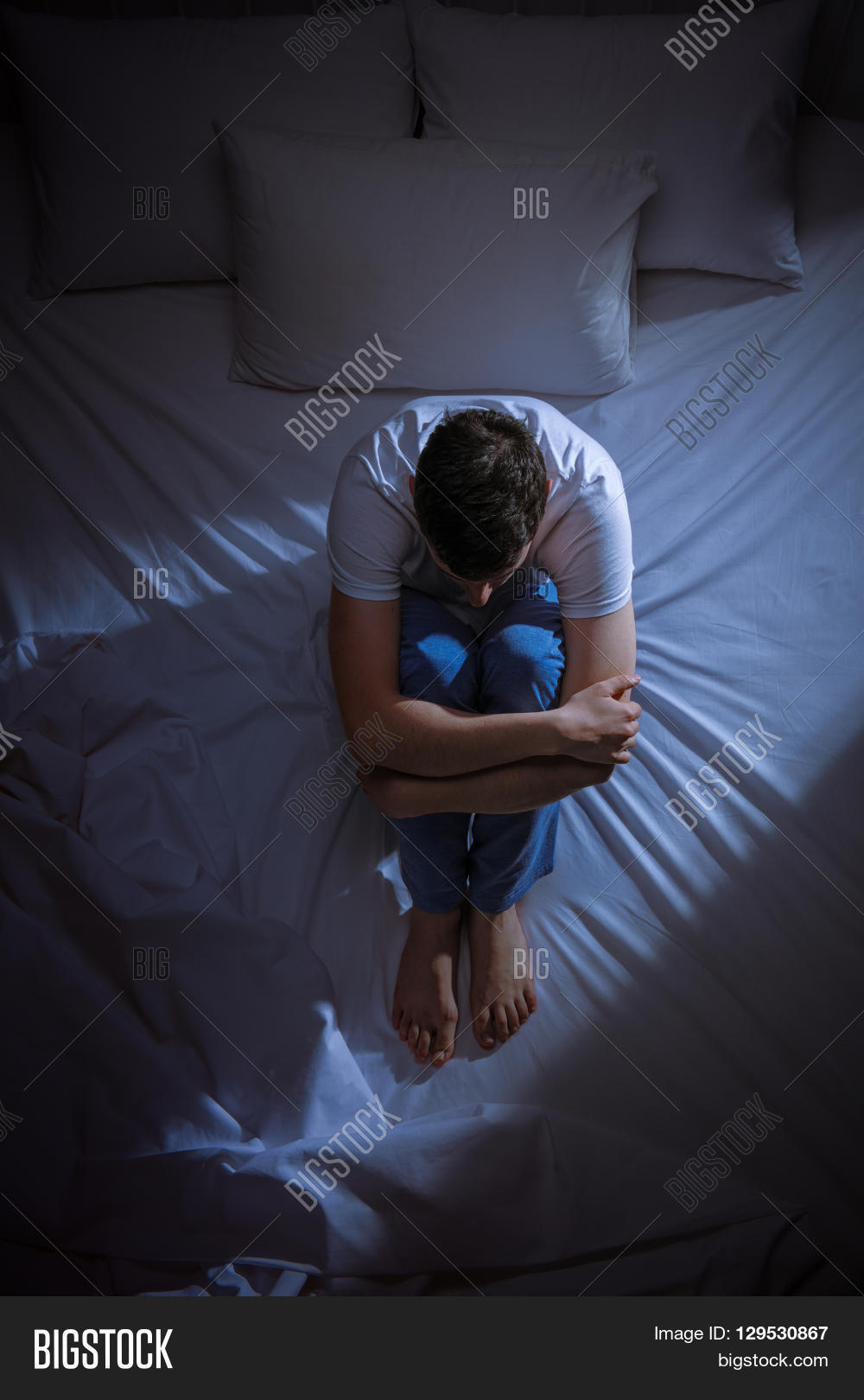 Vertical Shot Anxious Image & Photo (Free Trial) | Bigstock