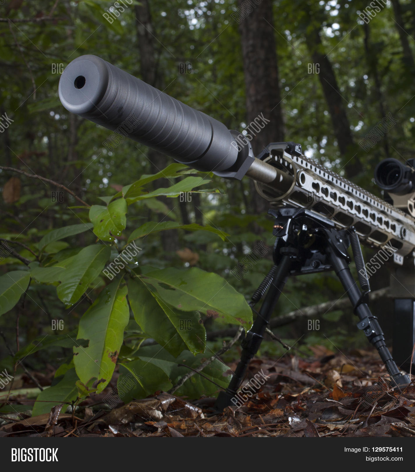 Sniper Rifle With Silencer