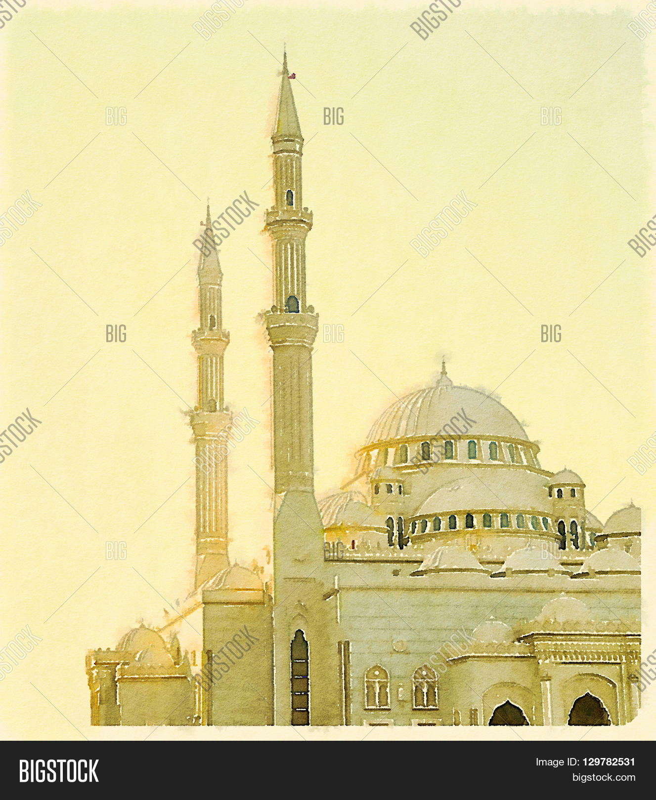 Mosque Minaret- Image & Photo (Free Trial) | Bigstock