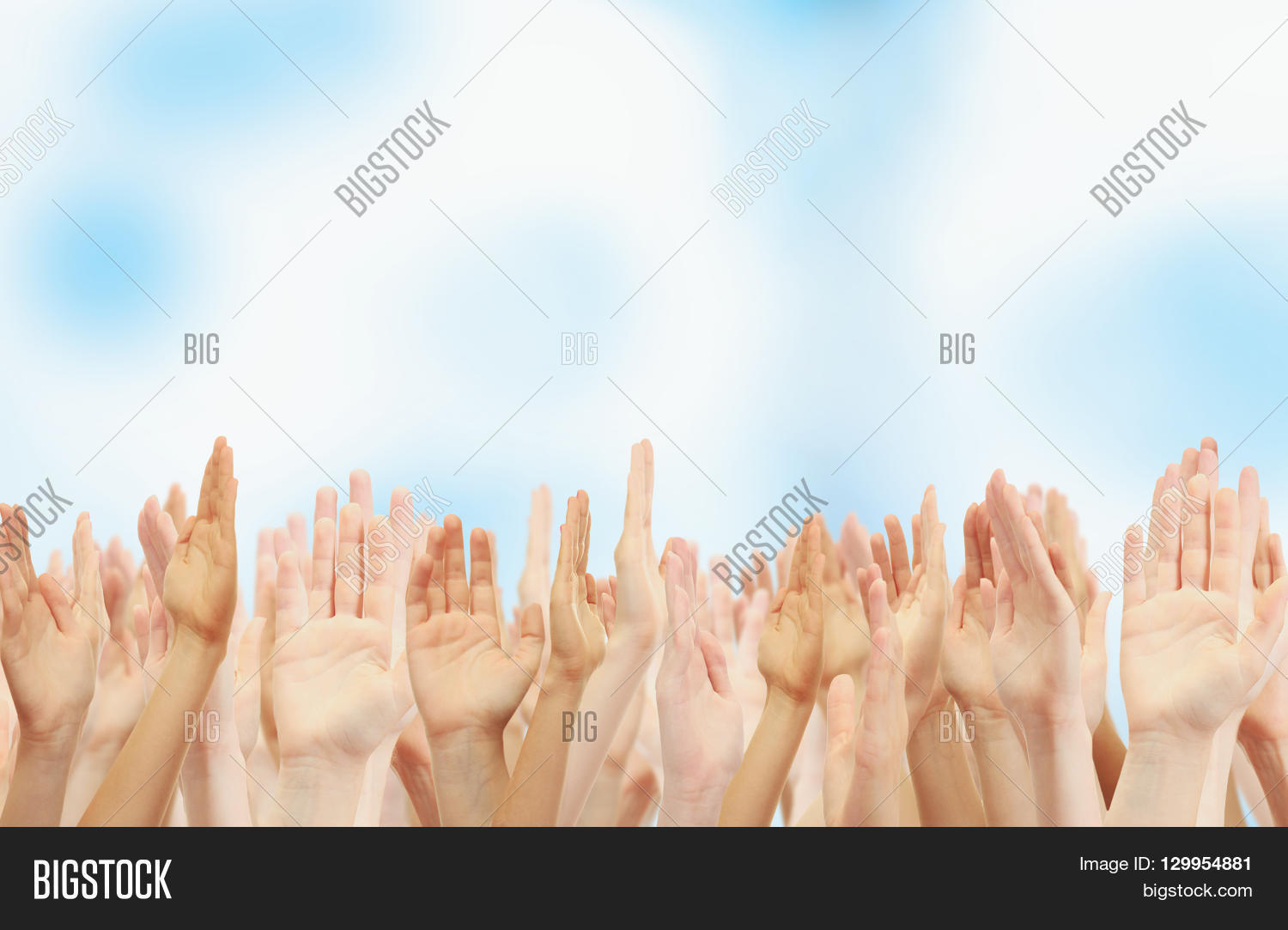 Crowd Raising Hands, Image & Photo (Free Trial) | Bigstock