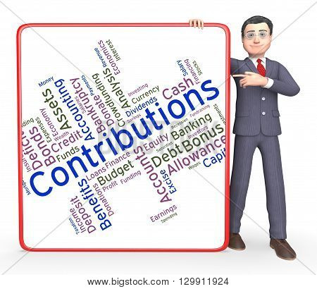 Contributions Word Image & Photo (Free Trial) | Bigstock