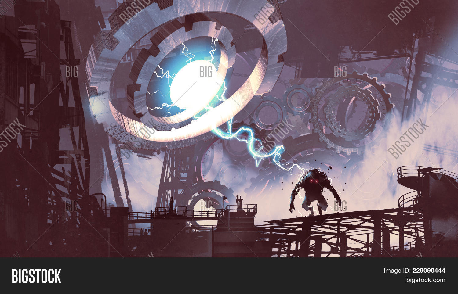 Sci-fi Scene Giant Image & Photo (Free Trial) | Bigstock