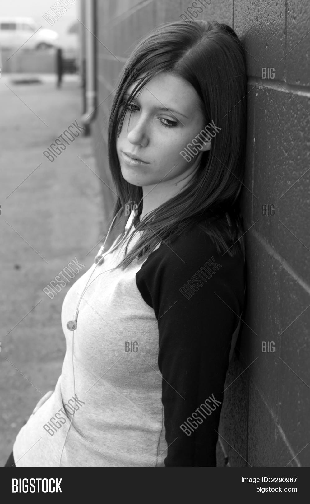 Depressed Girl Pose