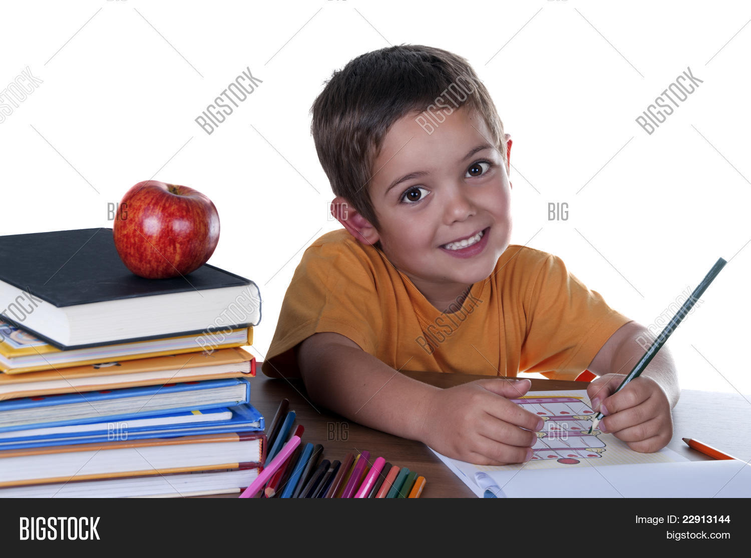 Child Studying His Image & Photo (Free Trial) | Bigstock