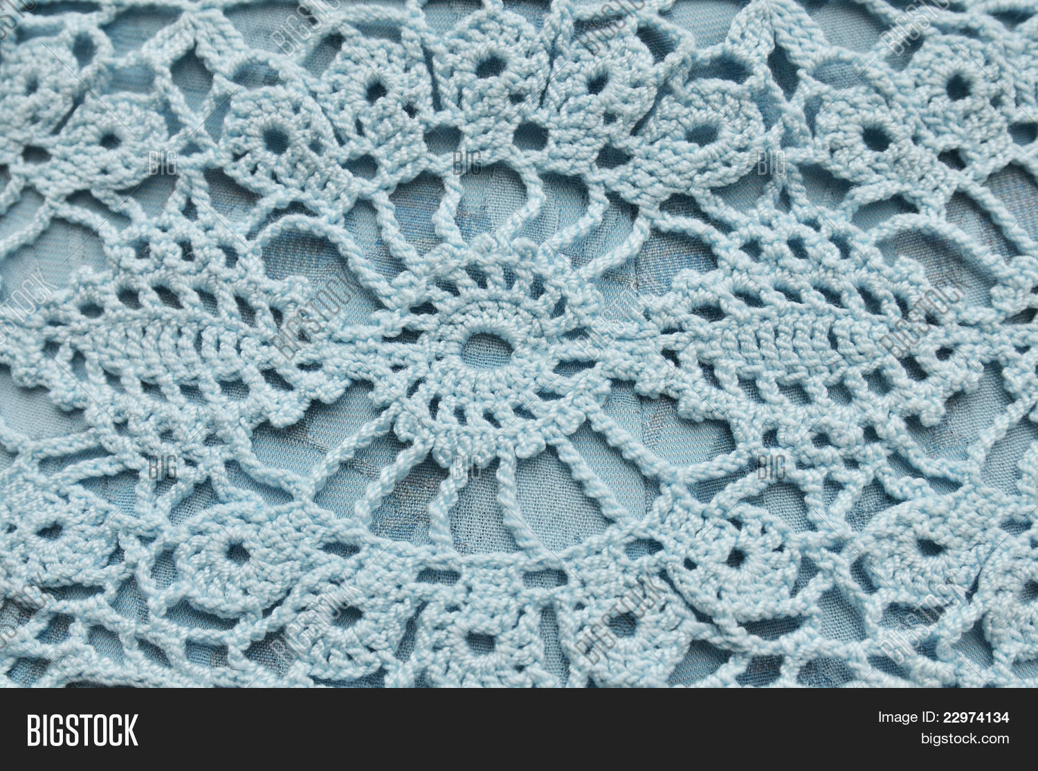 Close- Blue Crocheting Image & Photo (Free Trial) | Bigstock
