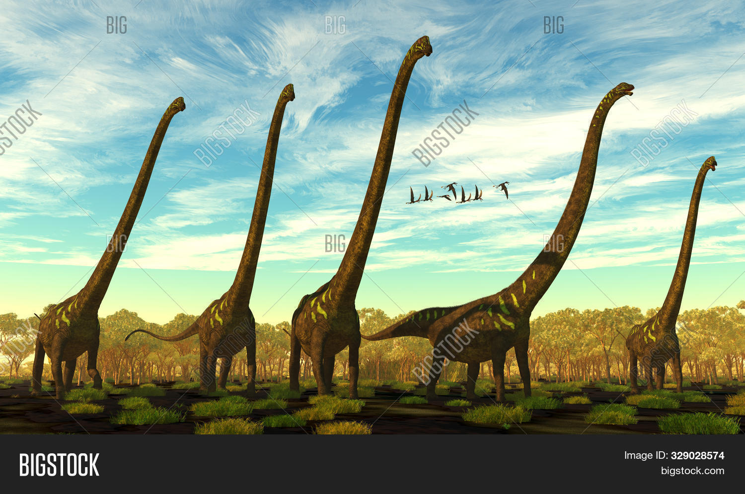 Mamenchisaurus Youngi Image & Photo (Free Trial) | Bigstock