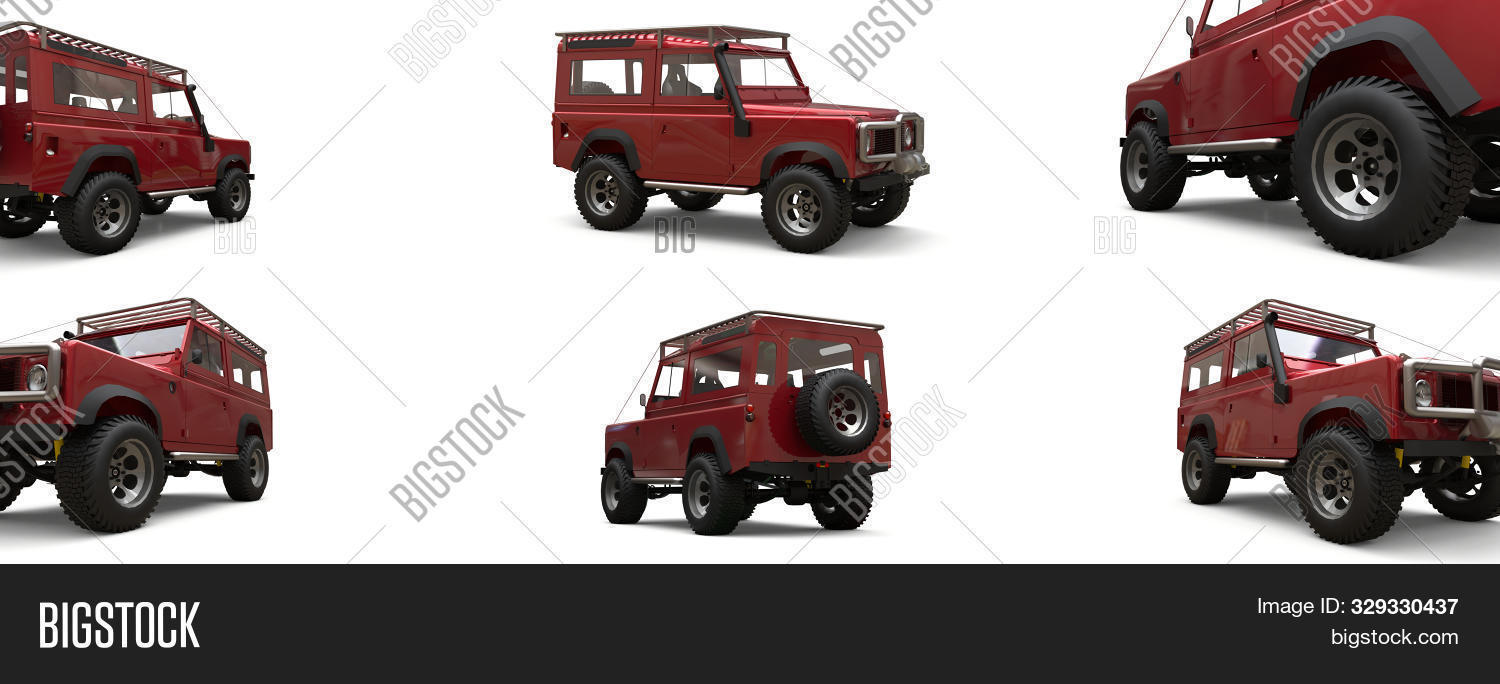 Set Red Old Small Suv Image & Photo (Free Trial) | Bigstock
