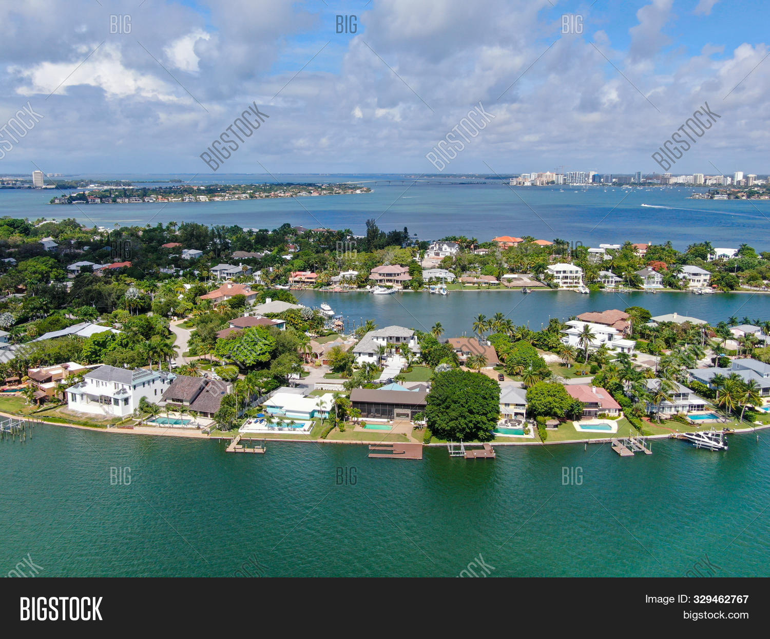 Aerial View Bay Island Image & Photo (Free Trial) | Bigstock