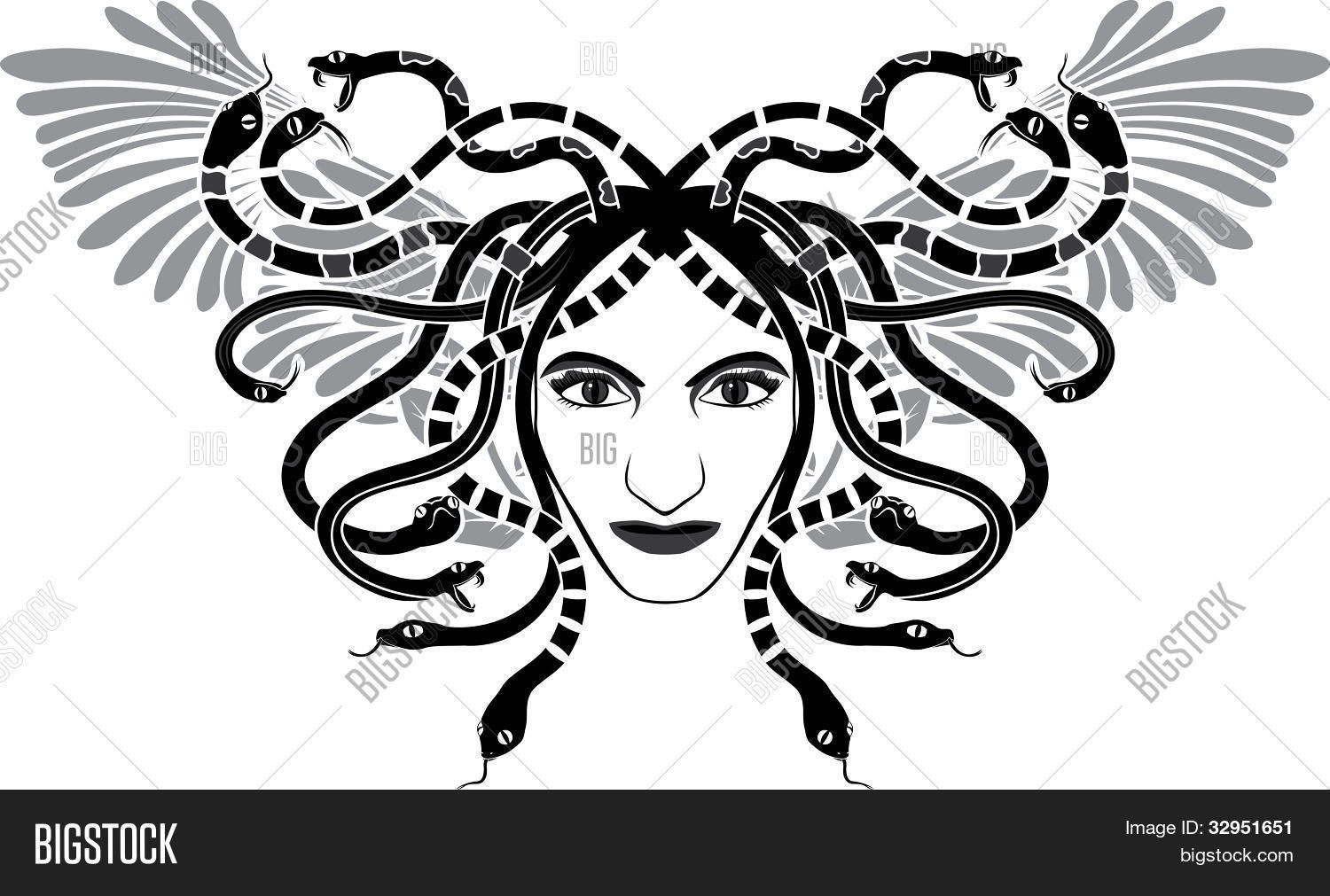Medusa Wings.eps Vector & Photo (Free Trial) | Bigstock