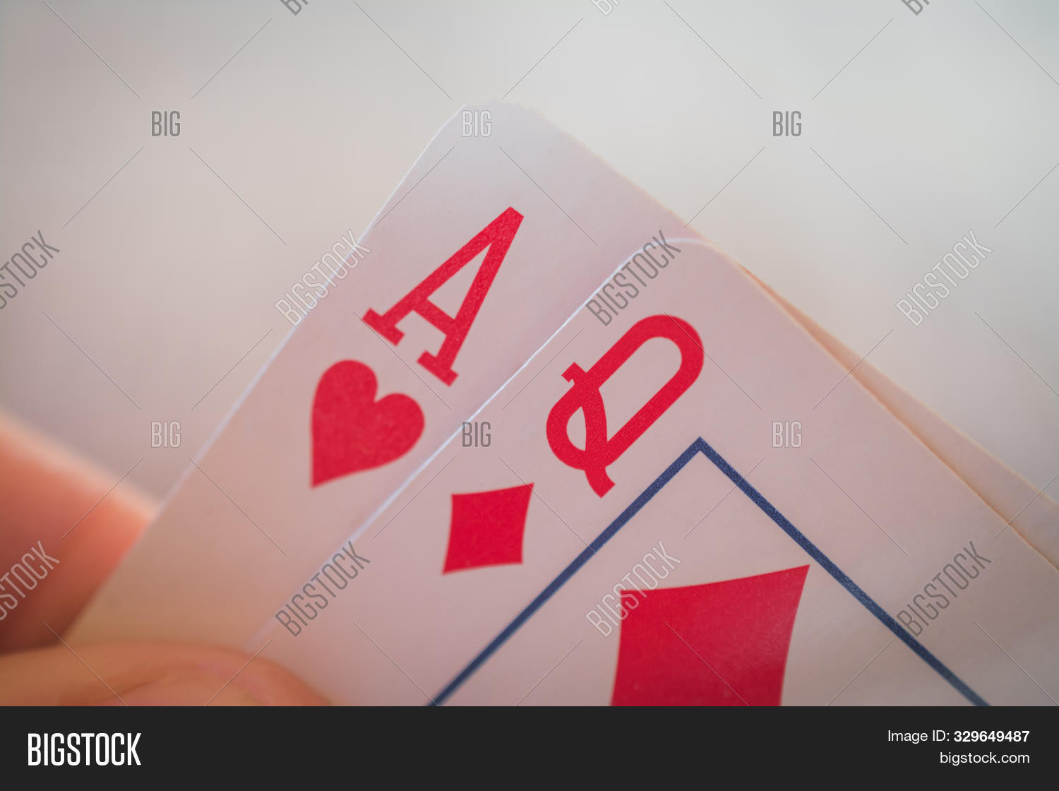 Two Cards Ace Queen, Image & Photo (Free Trial) | Bigstock