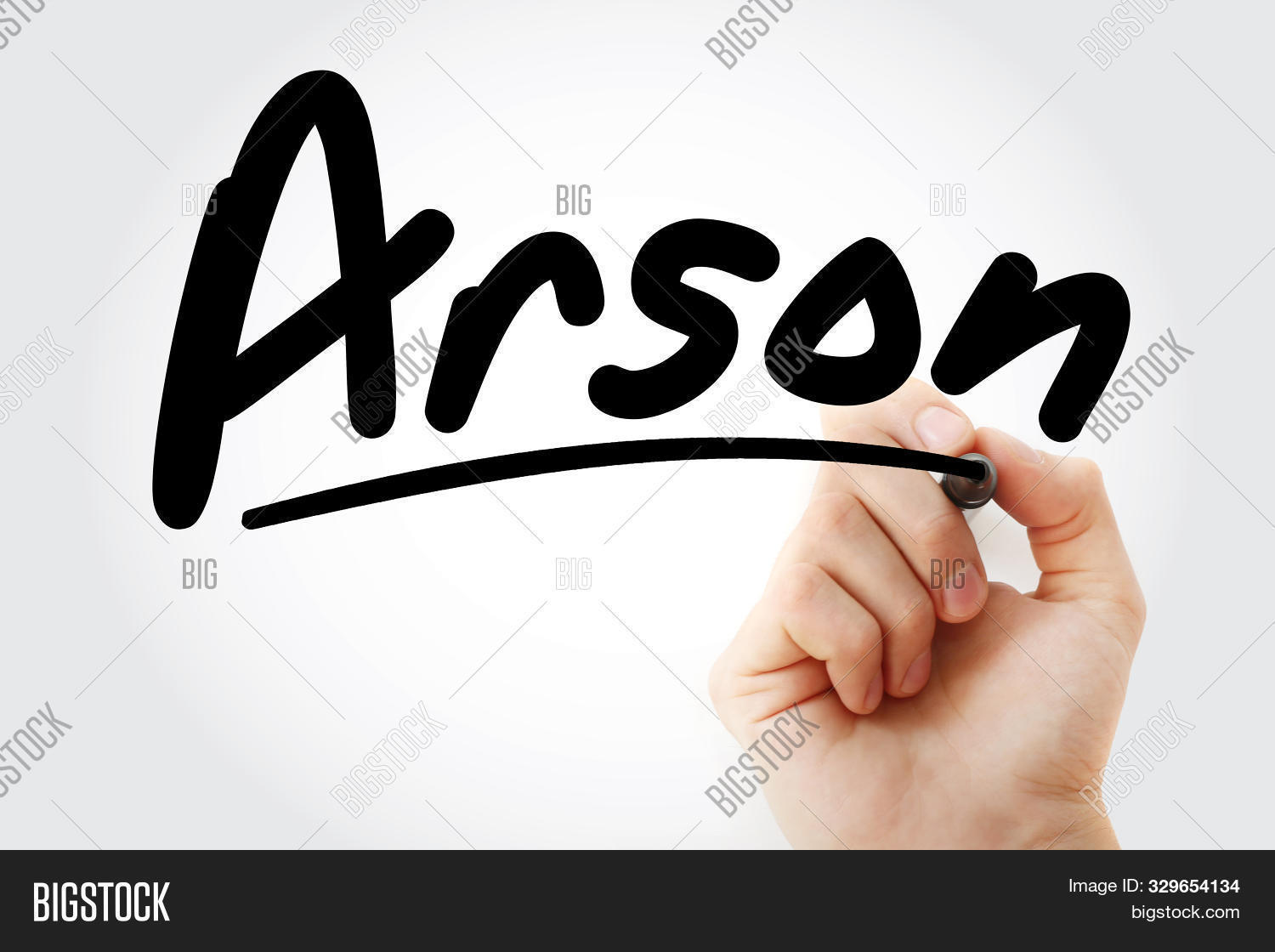 Hand Writing Arson Image & Photo (Free Trial) | Bigstock