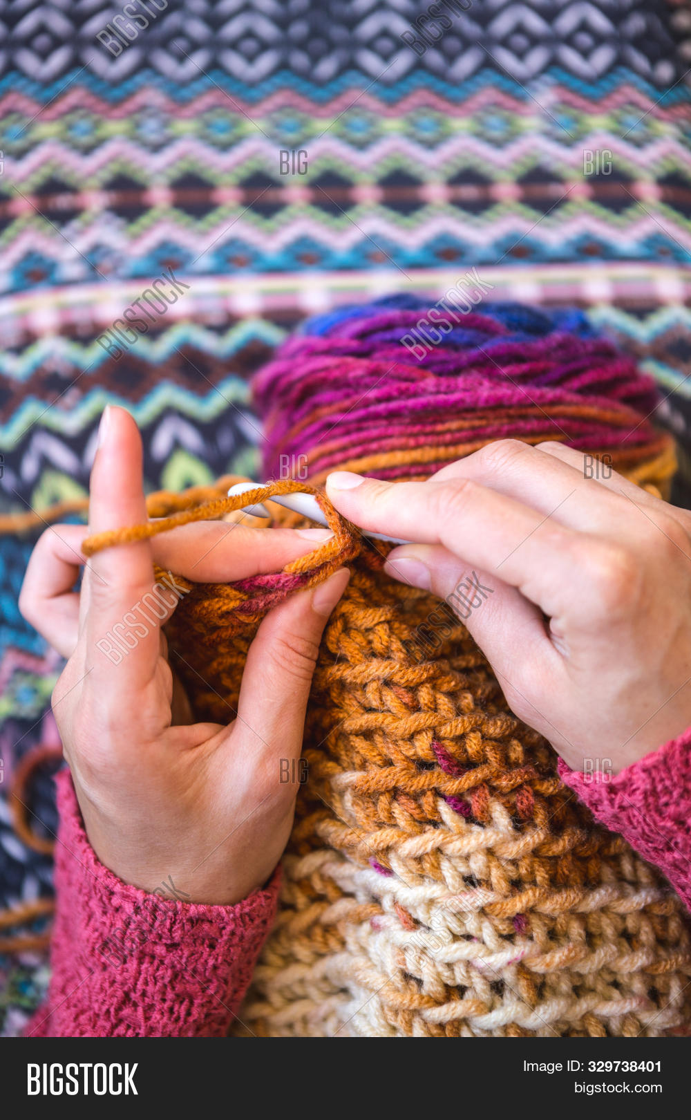 Woman Crochets. Image & Photo (Free Trial) | Bigstock