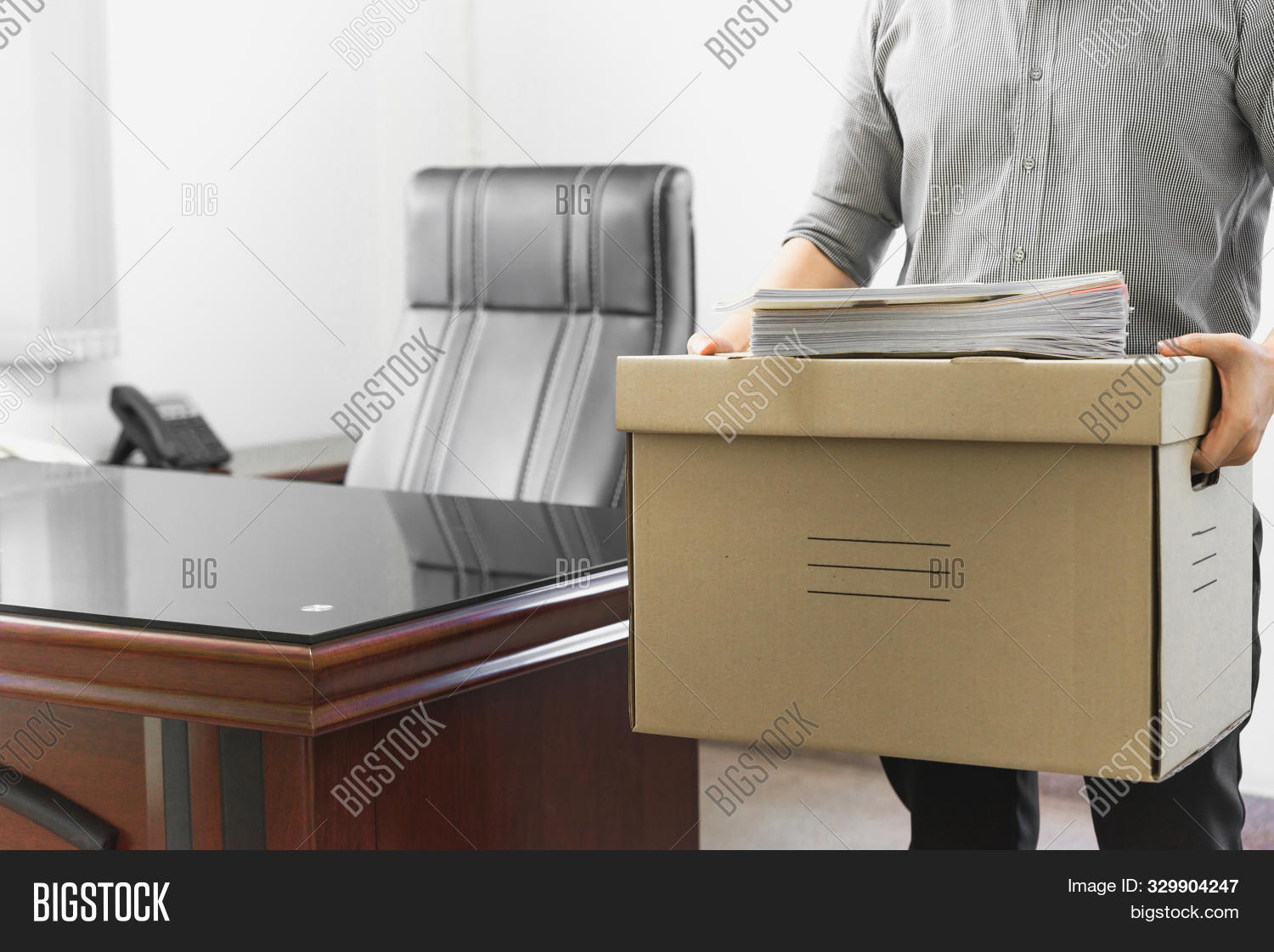 Upset Employee Packing Image & Photo (Free Trial) | Bigstock