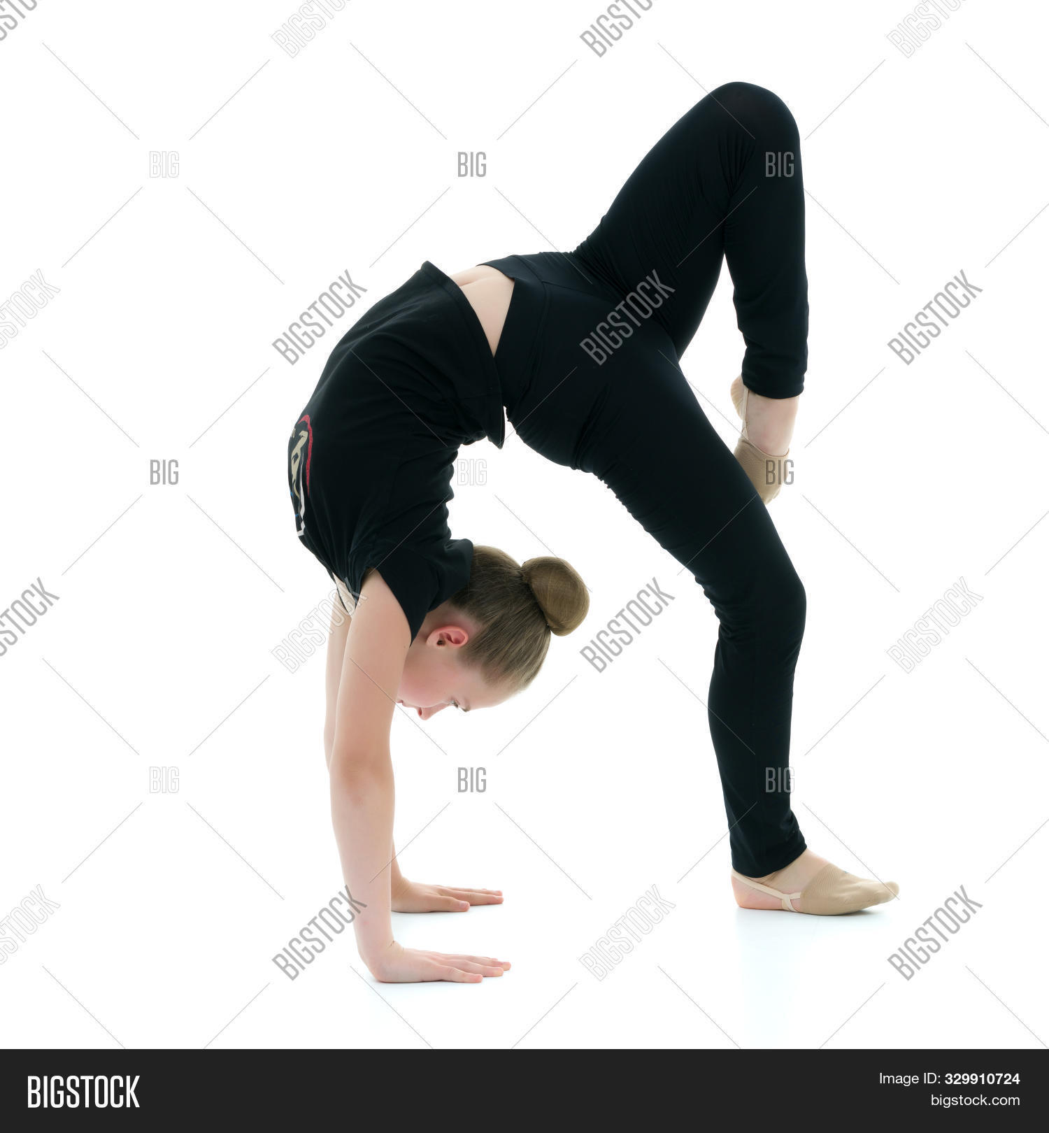 Girl Gymnast Performs Image & Photo (Free Trial) | Bigstock