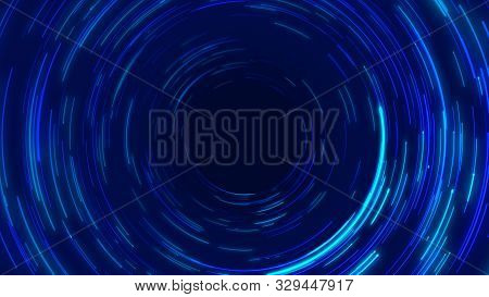 Blue Abstract Circular Image & Photo (Free Trial) | Bigstock
