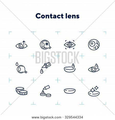 Contact Lens Icons. Vector & Photo (Free Trial) | Bigstock