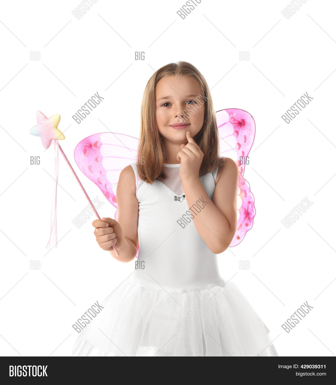 Cute Little Girl Fairy Image & Photo (Free Trial) | Bigstock