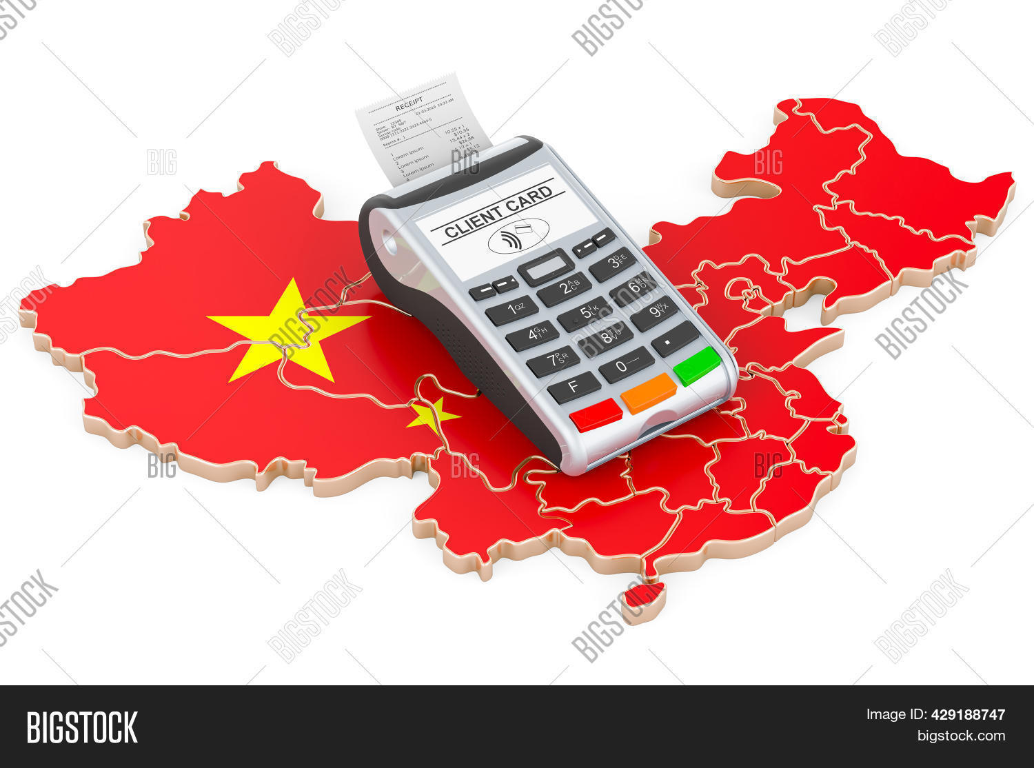 Chinese Map Pos Image & Photo (Free Trial) | Bigstock