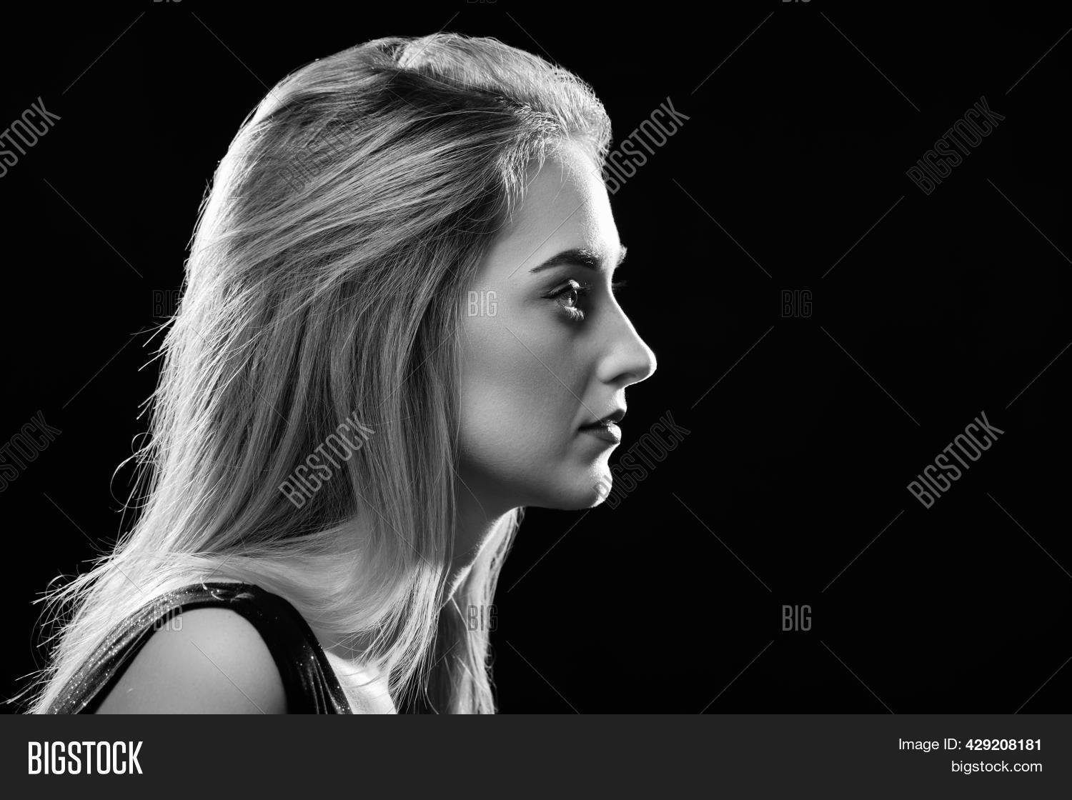 Sad Female Profile Image & Photo (Free Trial) | Bigstock
