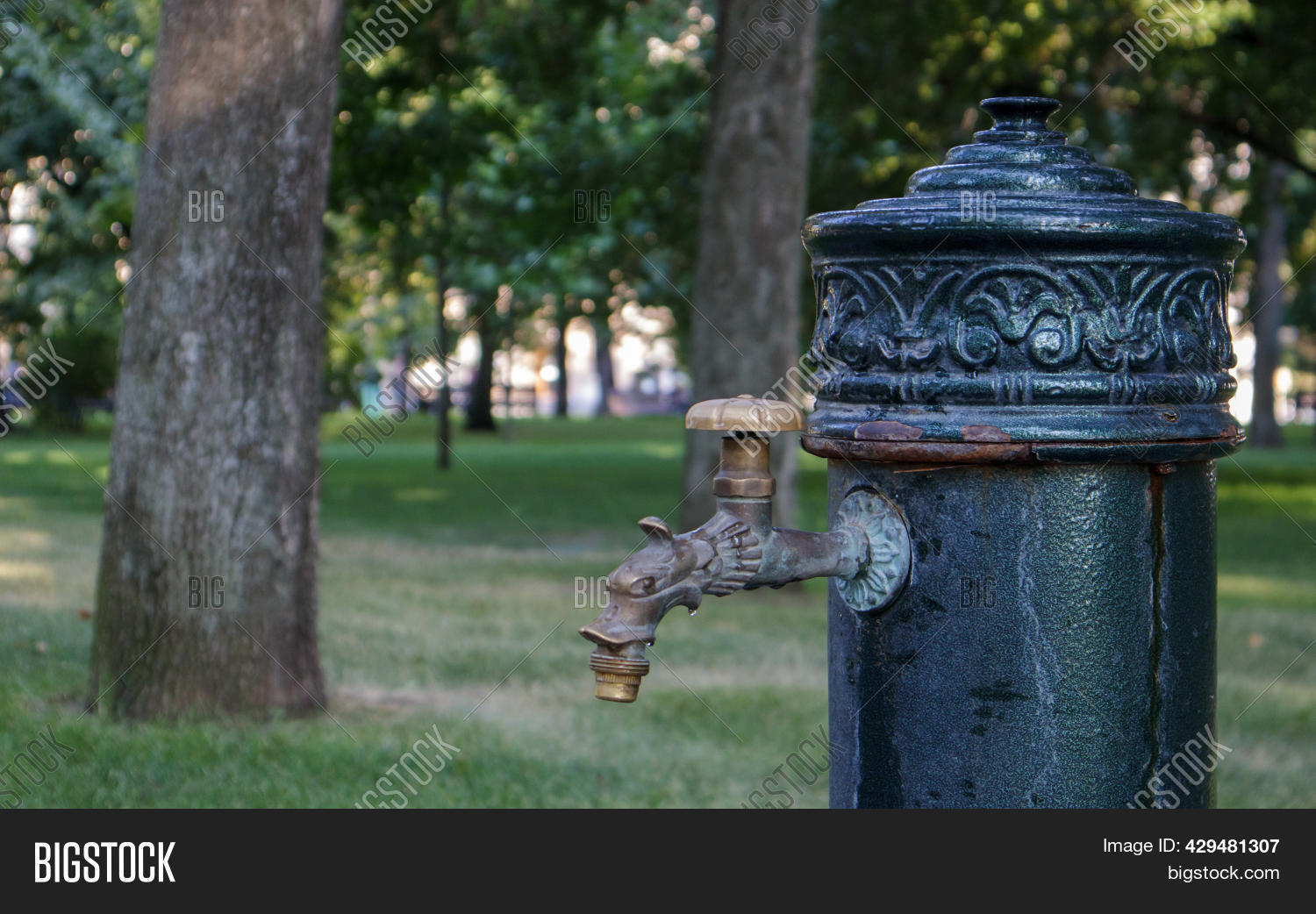 Water Well Park Summer Image & Photo (Free Trial) | Bigstock