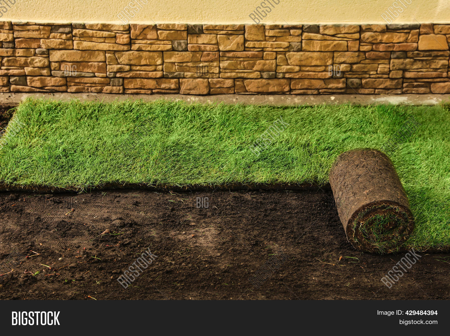 Laying Grass Sods Image & Photo (Free Trial) | Bigstock