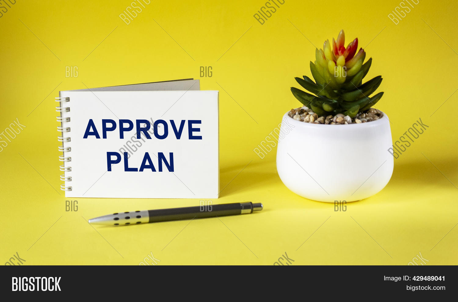 Approved Plan. Text Image & Photo (Free Trial) | Bigstock