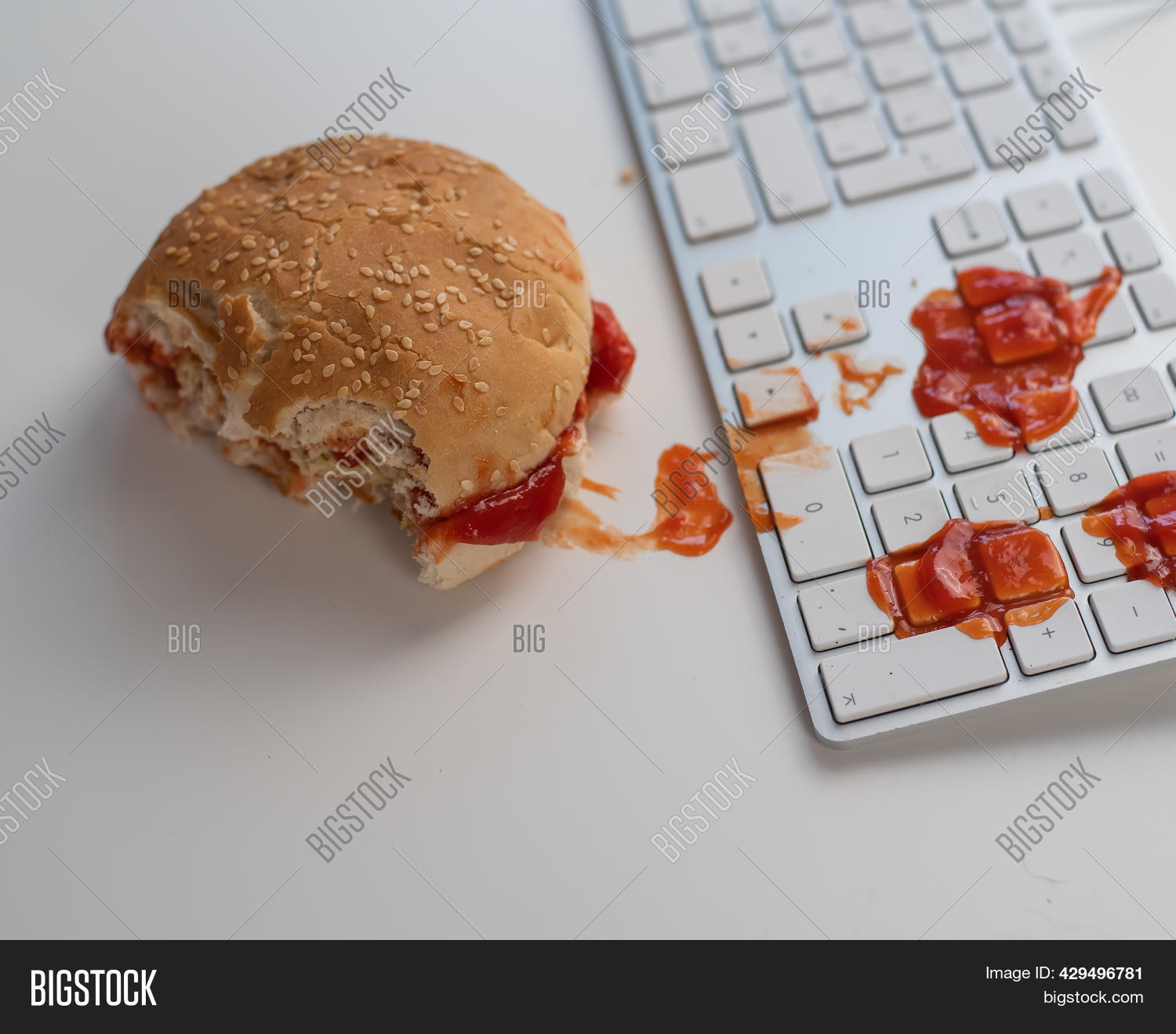 Burger Drops Ketchup Image & Photo (Free Trial) | Bigstock