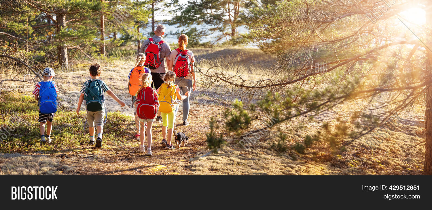 Big Family Backpacks Image & Photo (Free Trial) | Bigstock