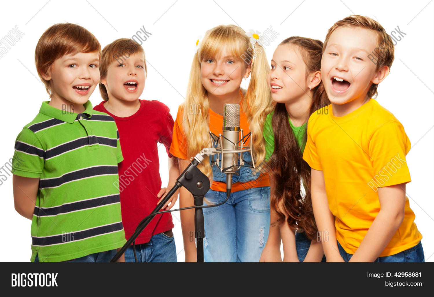 Classmates Singing Image & Photo (Free Trial) | Bigstock
