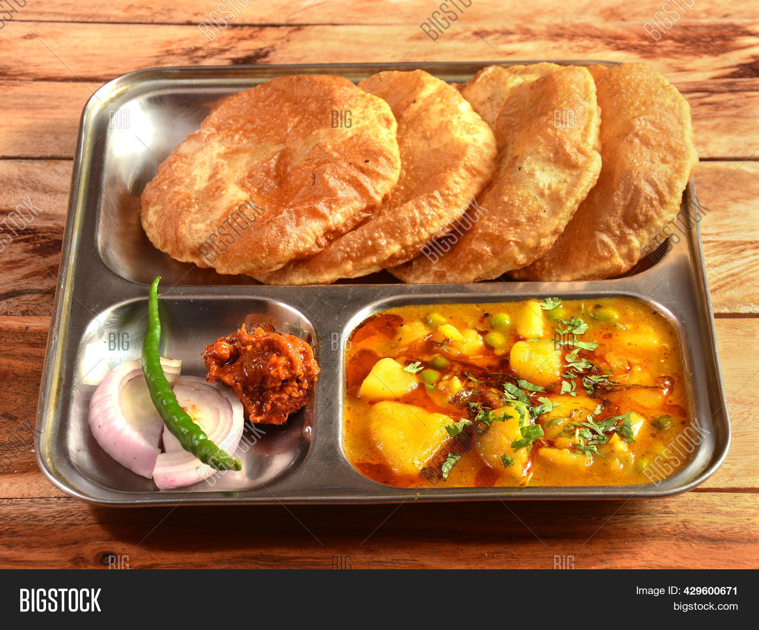 Puri Sabji - Indian Image & Photo (Free Trial) | Bigstock
