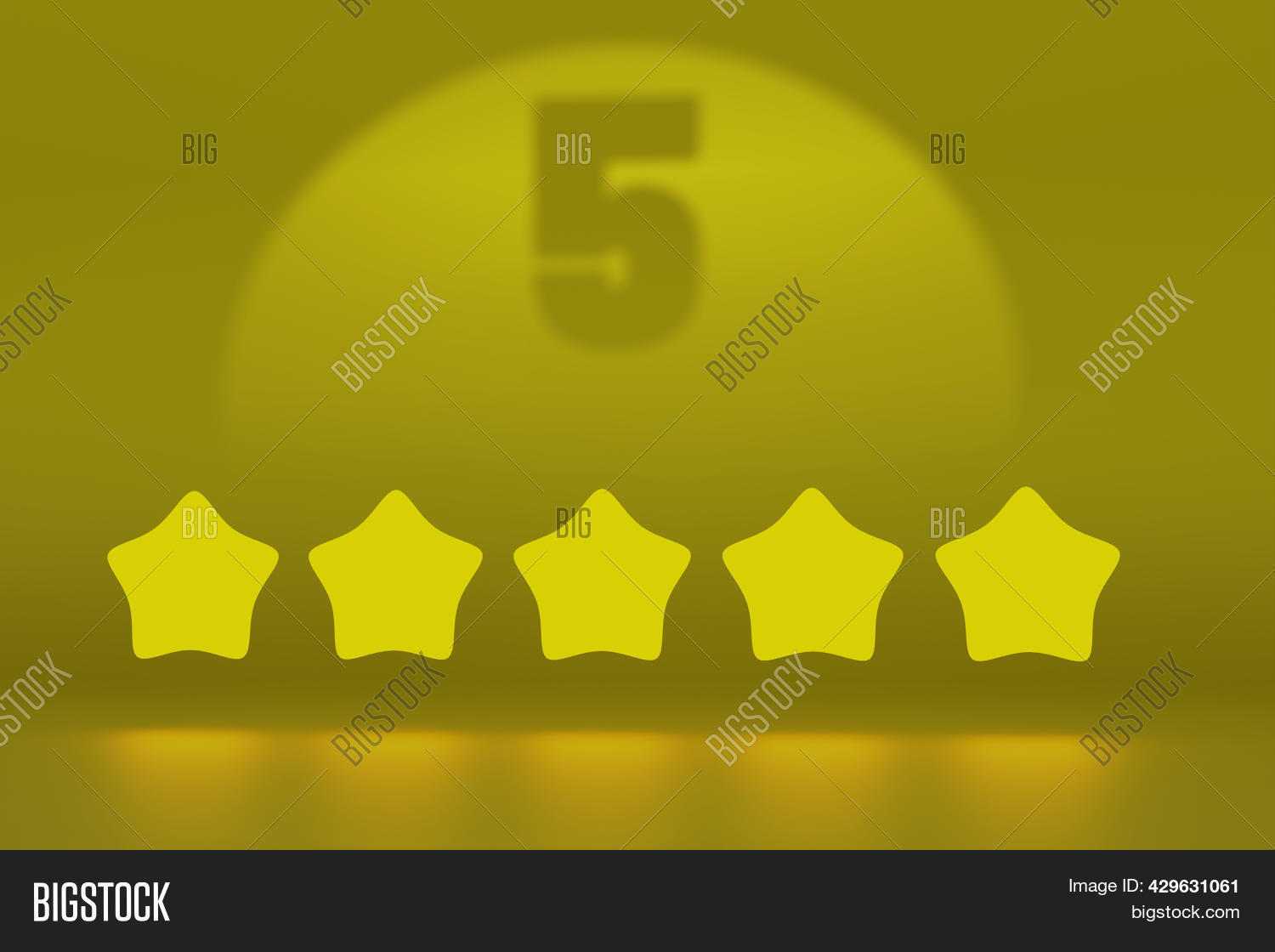Five Golden Stars Image & Photo (Free Trial) | Bigstock