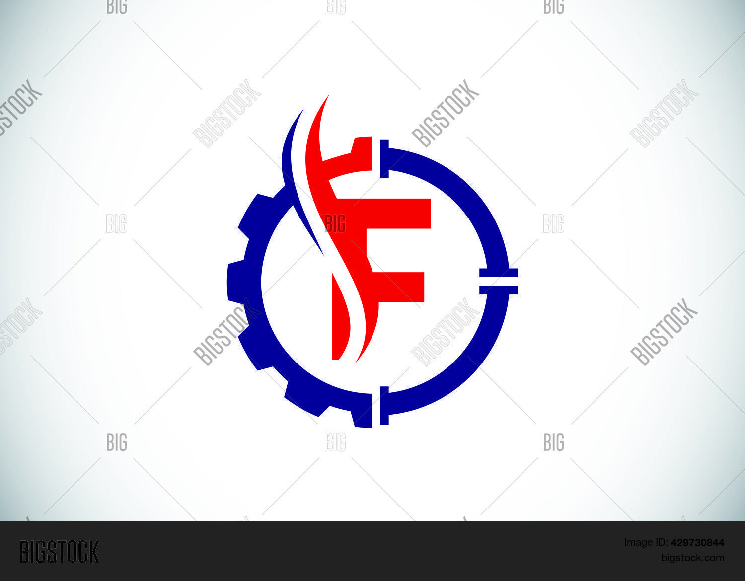 Initial F Monogram Vector & Photo (Free Trial) | Bigstock